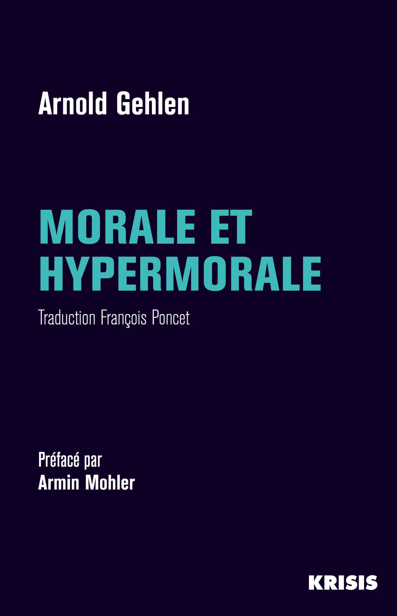 Morale et hypermorale - La Nouvelle Librairie